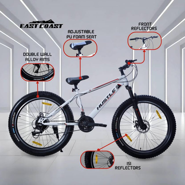 HUSTLE 21 Speed | 26T Mountain Bike/ Cycle – Eastcoast Cycles